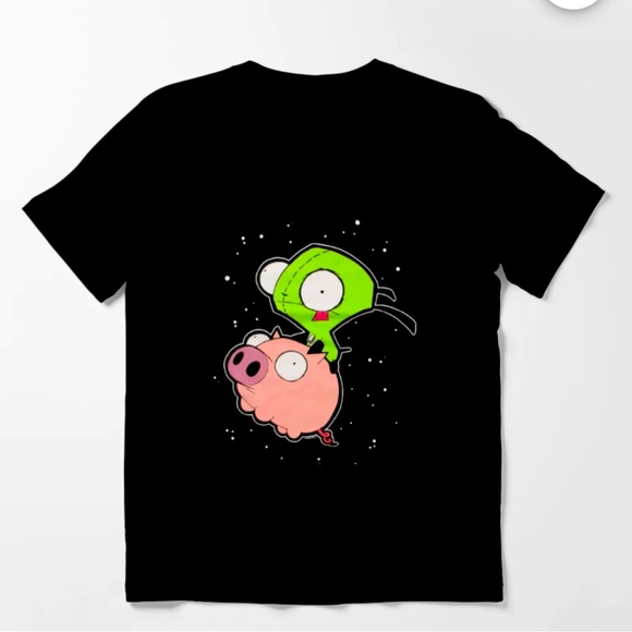 Nickelodeon | Shirts | Invader Zim Riding Flying Pig Tshirt Size Xl ...
